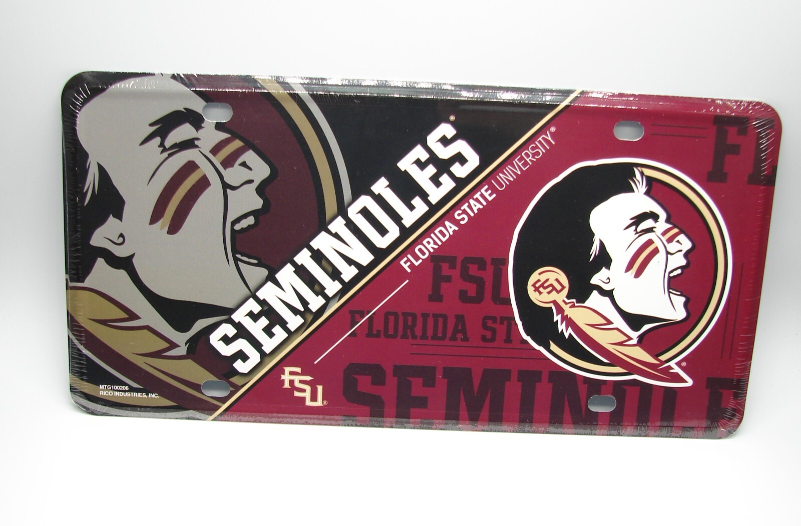 Licensed FSU FLORIDA STATE SEMINOLES METAL CAR NOVELTY LICENSE PLATE | eBay