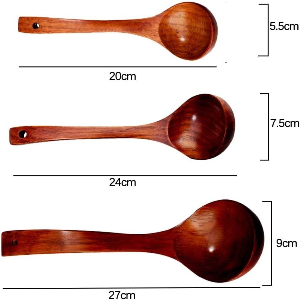 1/3pcs Kitchen Utensils Set Bent Handle Soup Spoon Set Cooking | eBay ...