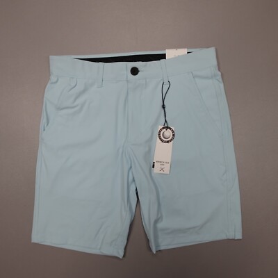 Kenneth Cole Golf Shorts Lightweight Wicking Nylon Stretch UPF 50+ Blue ...