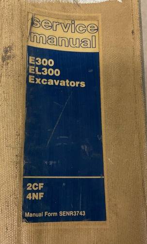 Caterpillar Cat E300 EL300 Excavators 2CF 4NF Service Shop Manual ...
