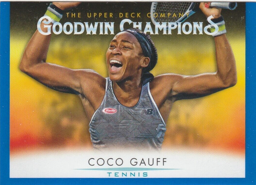 2021 Goodwin Champions COCO GAUFF #62 Royal Blue Horizontal Rookie Card ...