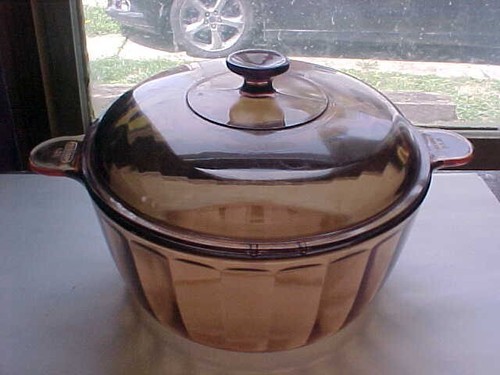 Corning Vision Vision Ware Pyrex Amber 4.5L Dutch Oven Stock Pot | eBay