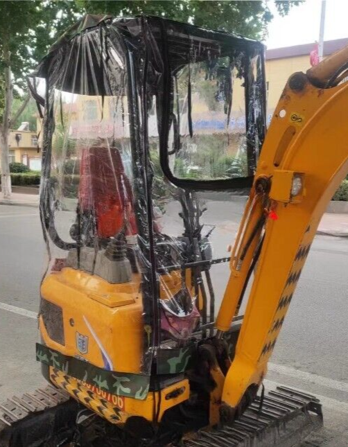 Mini Excavator Windproof Warm Awning PVC Cover With Window For Yanmar15 ...