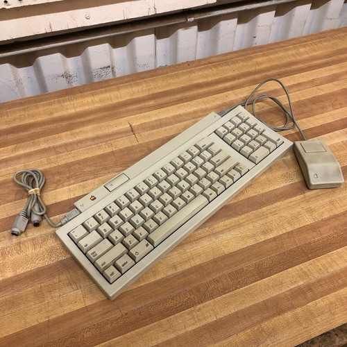 Apple Macintosh M0487 Keyboard II with Mouse G5431 & ADB cable (WORKS ...