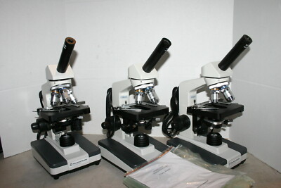 Fisher S90005 Compound Microscope 40-1000X Lot of 3 Nice Schools ...
