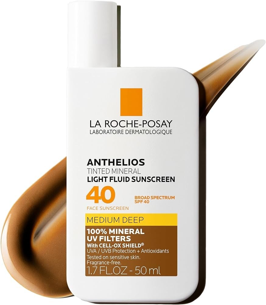 La Roche-Posay Anthelios Tinted Mineral Sunscreen SPF 40+ Medium Deep ...