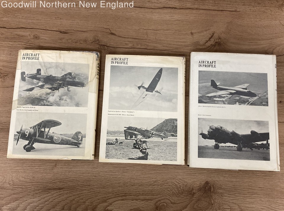 Lot of 4 Vintage Volumes Aircraft In Profile HC Books Military Aviation ...