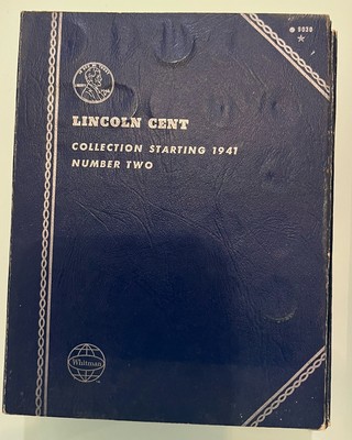 One Completed Lincoln Head Cent Collection Book Number 2 Album 1941 ...