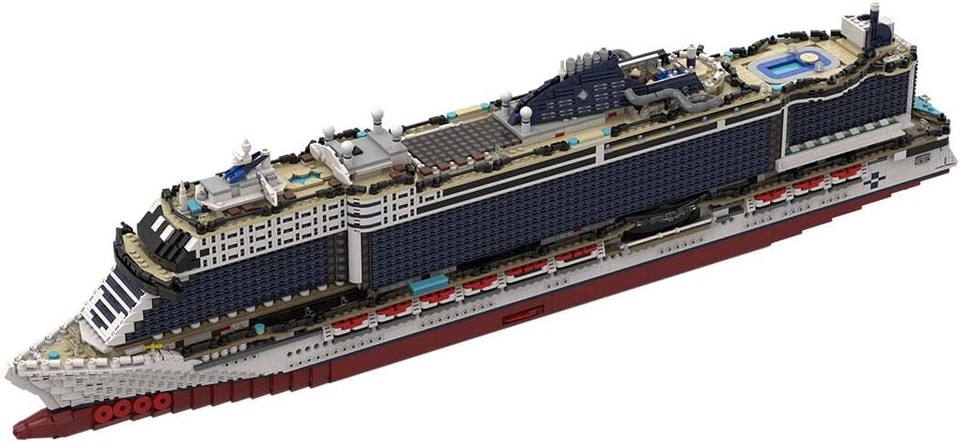 MSC Seashore Cruise Ship Building Blocks Set MOC-116714 Bricks Gift ...
