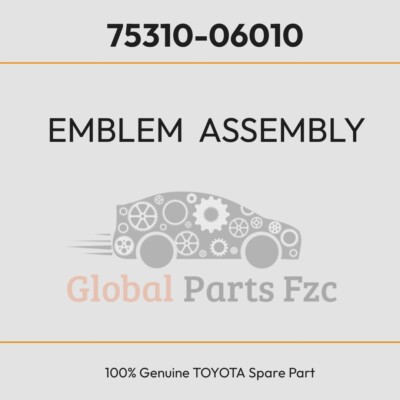 Toyota OEM EMBLEM ASSEMBLY 7531006010(75310-06010) | eBay