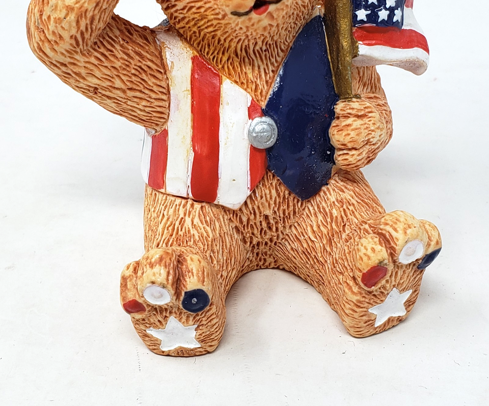 Vintage Claire's Bear Ornament Stars And Stripes Uncle Sam 1997 | eBay