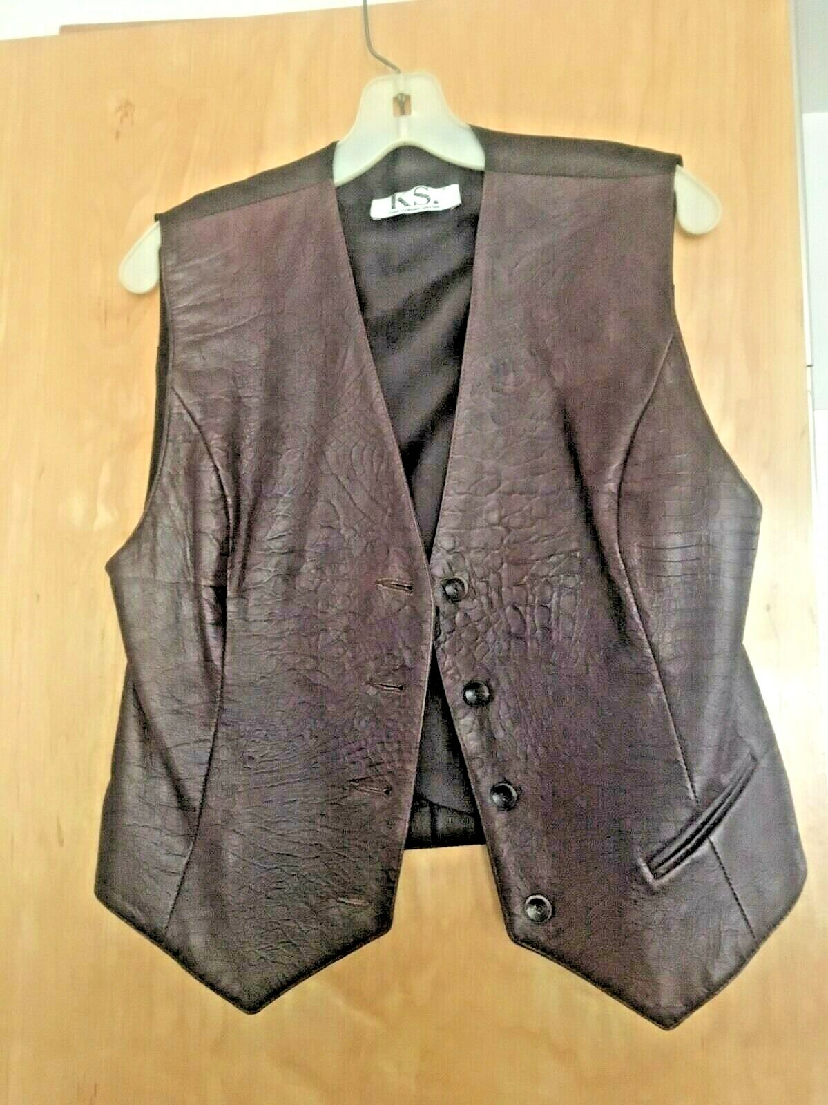 KLAUS STEILMANN Damen ECHTLEDER WESTE Gr. S/M US 36 EUR | eBay