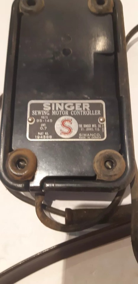 1949 SINGER SEWING MACHINE Sewing Motor Controller PART 194588 Plus ...