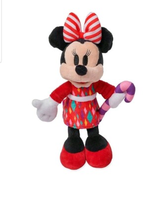 Christmas Winter Holiday Festive Minnie Mouse Plush New Disney Store ...