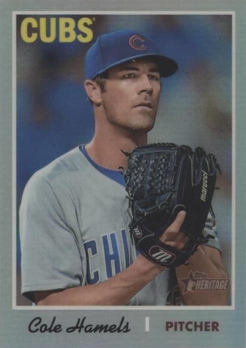 2019 Topps Heritage - Cole Hamels #THC-258 Chrome Refractor /570 for ...