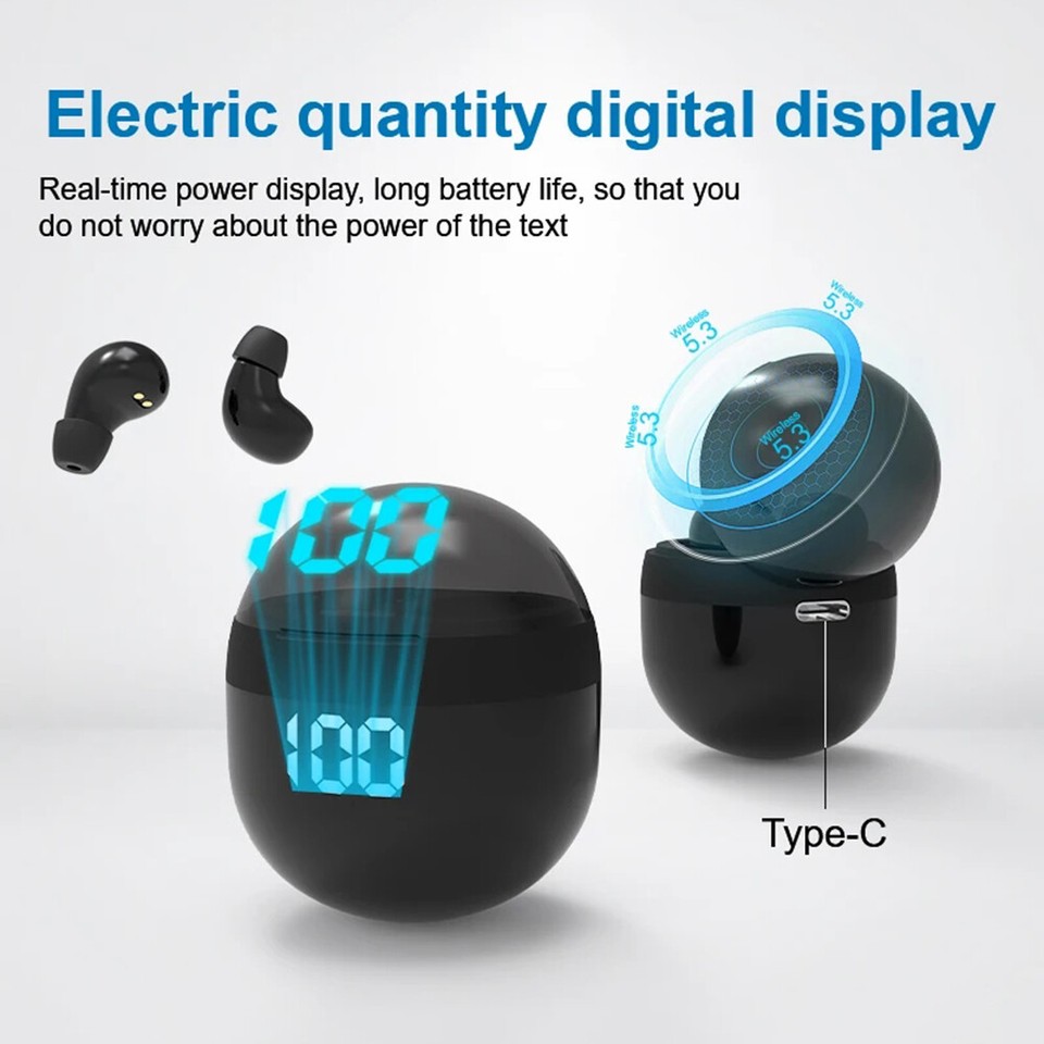 Sleep Invisible Earbuds Mini Tiny Headphones Hidden Wireless Bluetooth ...