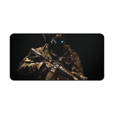 Tactical Military Desk Mat | Sleek Black Design for Gamers and ...