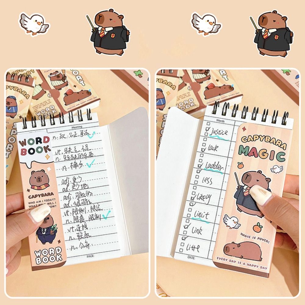 Mini Planner Notebook Cartoon School Supplies Cute Diary Notepad School ...