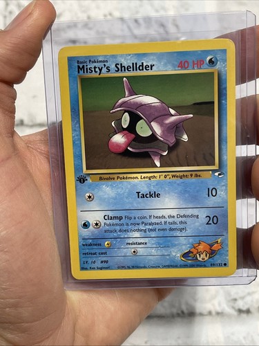 Pokémon 1st Edition Misty’s Shellder 89/132 - Gym Heroes LP/NM Vintage ...