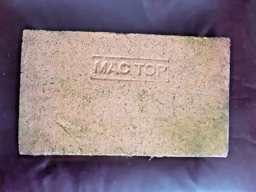 MAC TOP Trapezium Shape Fire Brick size 40cm width 23cm depth 4.5 cm ...