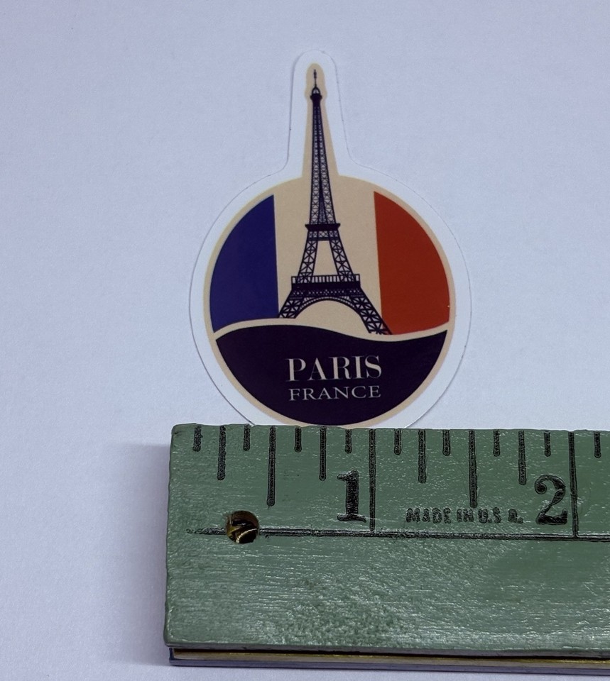 Eiffel Tower Sticker Paris Flag Travel City Tour Art Decal Vinyl ...