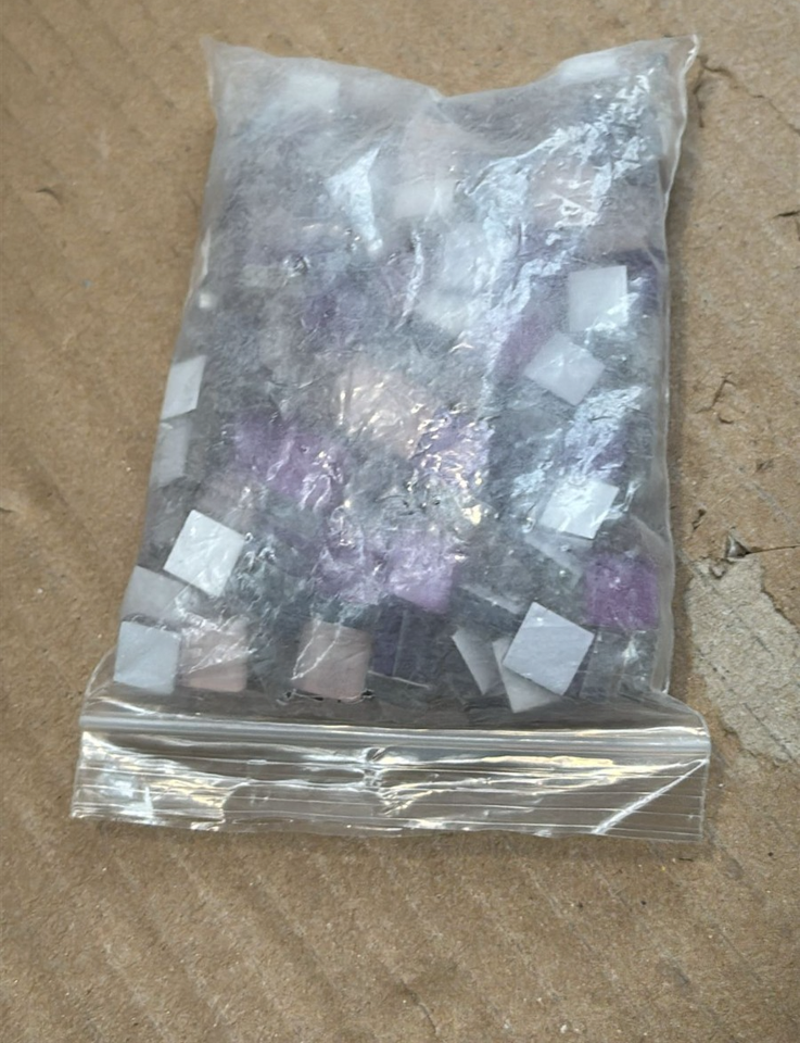 Hama Beads 200 Pieces, 1cm Square Glass Mosaic Tiles DIY Mosaic Process ...