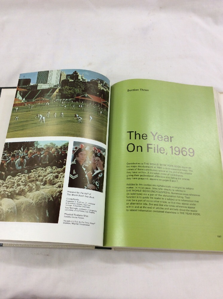 World Book Encyclopedia 1970 Yearbook - Review of Events in 1969 ...