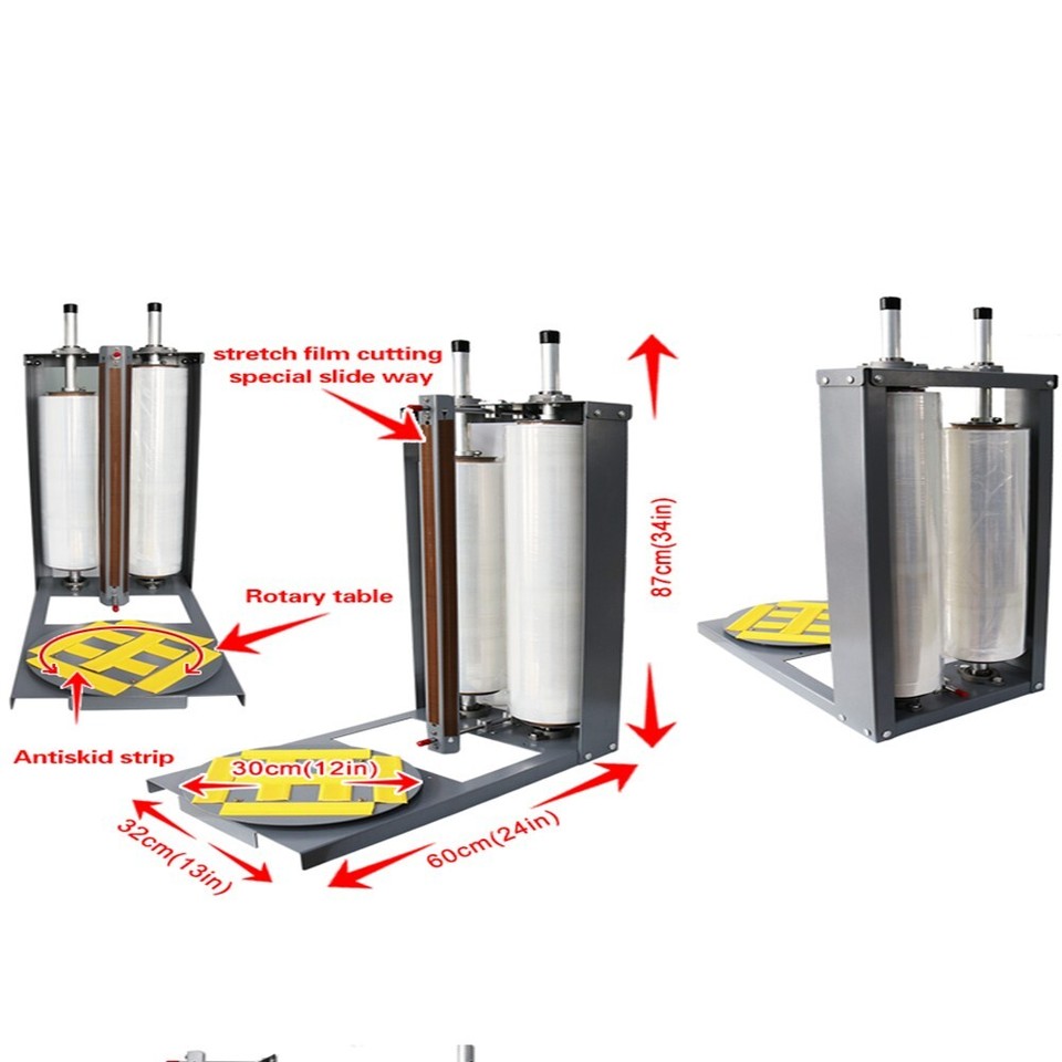 Double Roll w/sliding Knife Stretching Film Packaging Machine Film ...