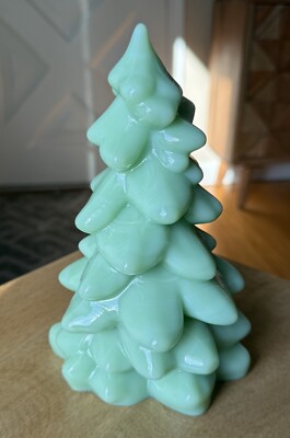 Mosser Glass USA Christmas Tree - JADE GREEN JADEITE - 8" tall Holiday ...