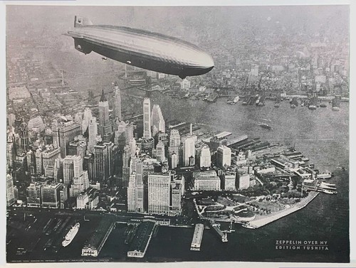 Zeppelin Over New York Edition Tushita Poster , reproduction print | eBay