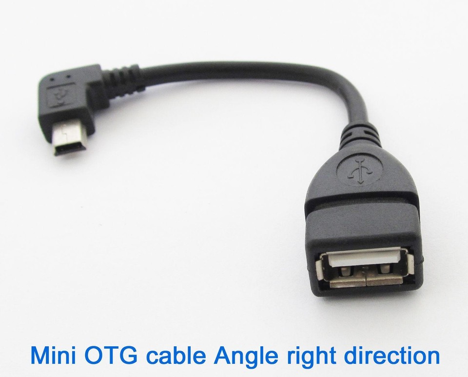 1pcs OTG Cable/Adapter Angle & Straight Micro/Mini 5pin USB M to USB 2. ...