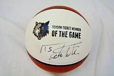VINTAGE TIMBERWOLVES MINI-BASKETBALL, SEASON TICKET HOLDER OF THE GAME ...