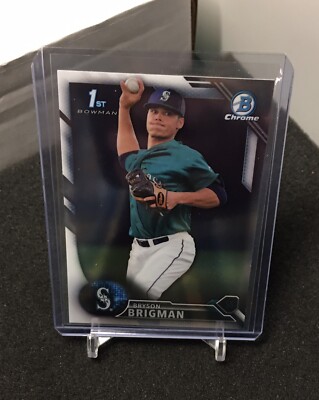 Bryson Brigman 1st Rookie 2016 Bowman Chrome BDC-105 Seattle Mariners ...