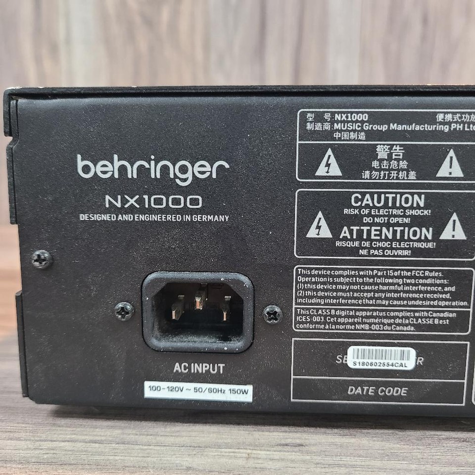 BEHRINGER NX1000 (PSL028935) | eBay
