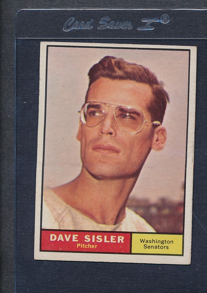 1961 Topps #239 Dave Sisler Senators VG/EX *795 | eBay
