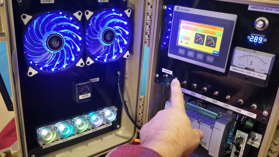 Allen-Bradley PLC Trainer Training Kit Micro850 with Panelview HMI ...