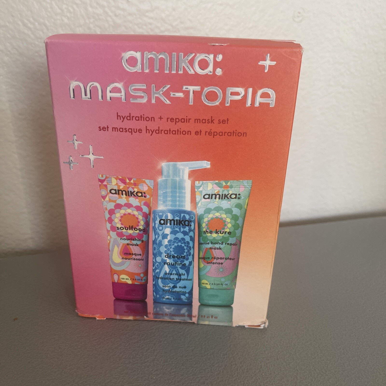 amika Mask-Topia Hydration and Repair Hair Mask Set - Deep Conditioning ...