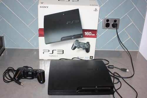 Sony Playstation 3 PS3 Slim 160GB Console + Box NO HDMI CORD | eBay