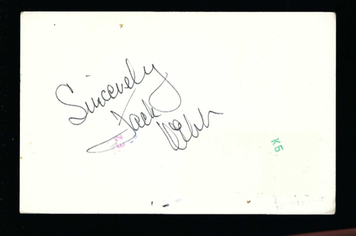 Jack Webb signed postcard known for Joe Friday on Dragnet | eBay