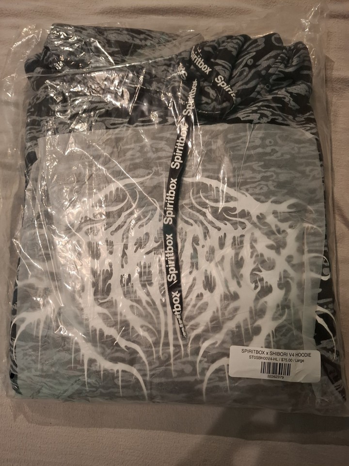 Spiritbox X Shibori Threads V 4 Hoodie Large Tsunami Sea EXTREMELY ...
