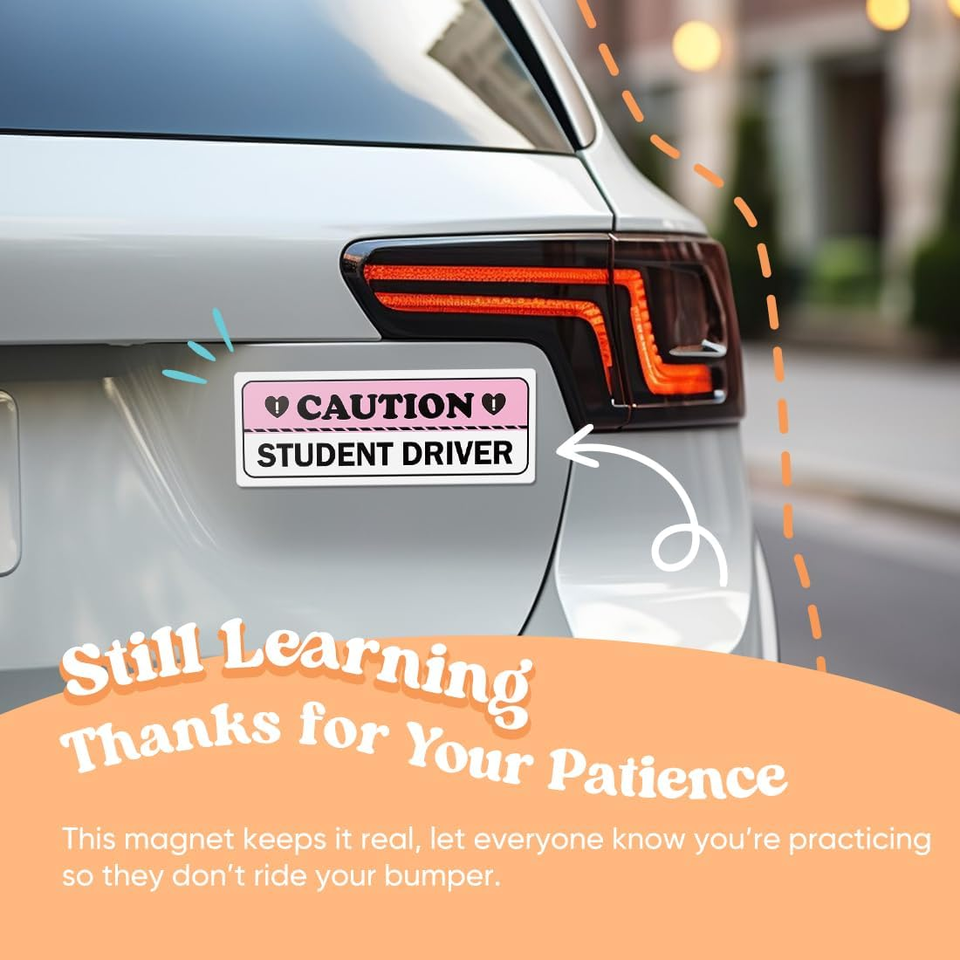 5Pcs Student Driver Magnet for Car, Funny New Driver Magnet Car ...