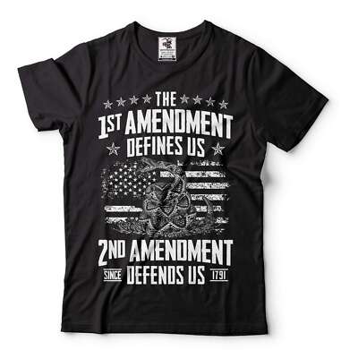 The 1st Amendment Defines US Shirt 2nd Amendment Shirt USA Flag ...
