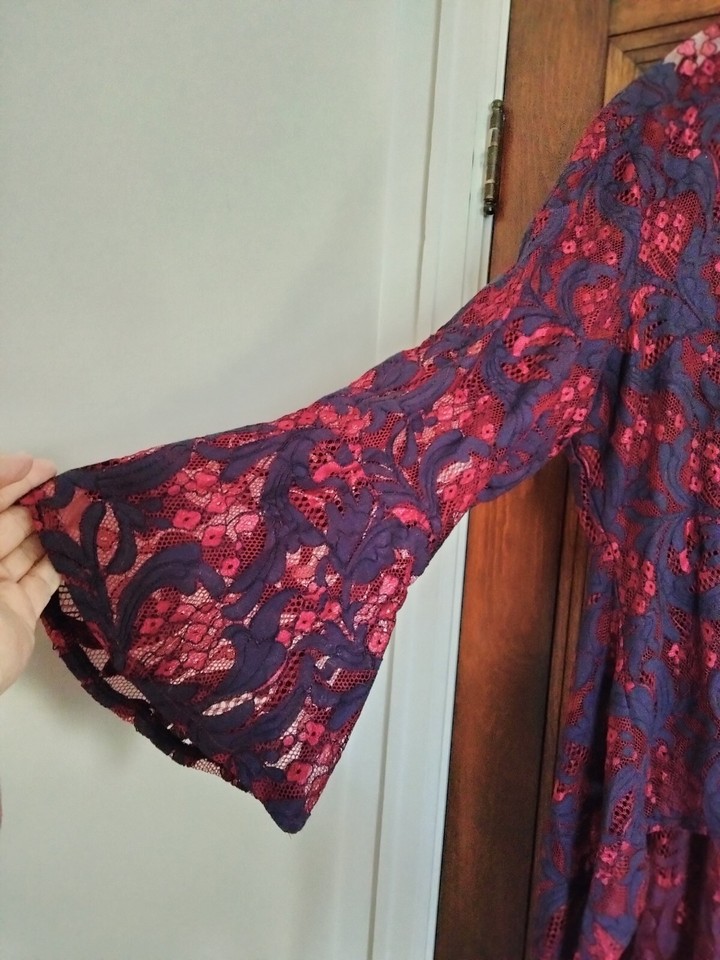 2X The Pyramid Collection Lace Dress Tunic Valentine's Day Romantic ...