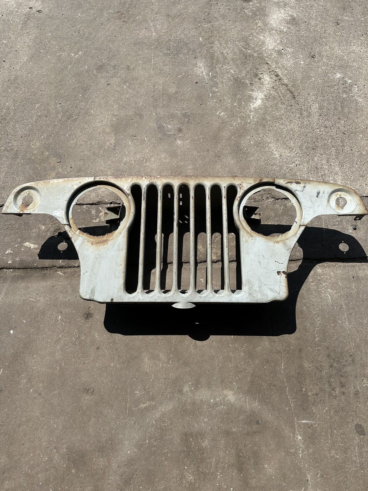 66-71 Jeep Jeepster Commando Pickup Truck Front Grille Complete Header ...