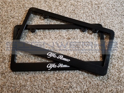 Alfa Romeo License Plate Frame New - Pair | eBay