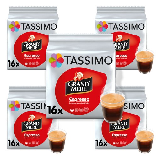 TASSIMO GRAND MERE ESPRESSO COFFEE T-DISCS 1/3/5 X16 PACKS COFFEE ...
