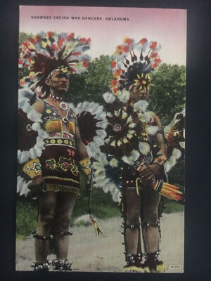 Mint OK USA Postcard Native American Indians Shawnee War Dancers | eBay