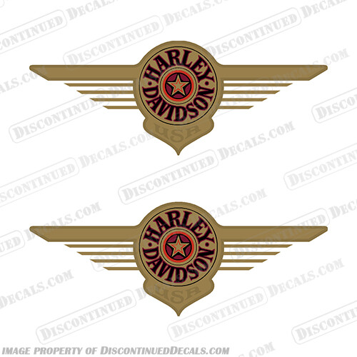 Fits Harley-Davidson Fuel Tank Motorcycle Decals (Set of 2) - Fatboy ...