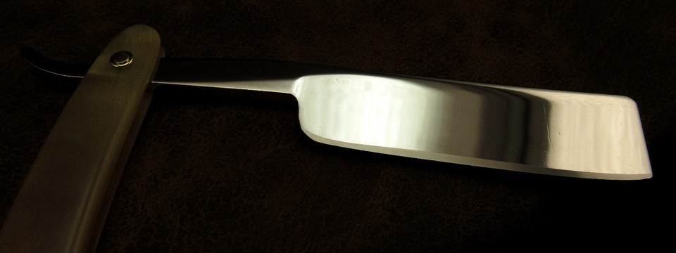 Vintage Straight Razor J. Rodgers Fine India Steel Sheffield wedge 7/8 ...