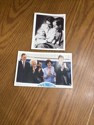 Barbara Bush Autographed Signed Photos George H.W. Bush Sr/Jr Baby | eBay